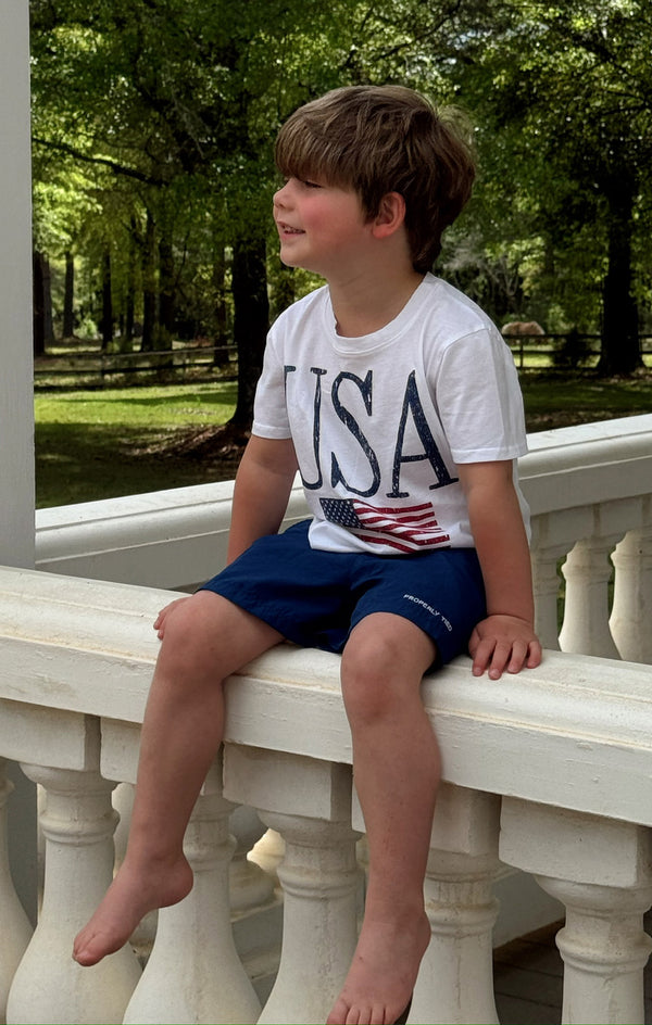 Little Travis Tee ~ USA Flag Graphic – Show Me Your Mumu
