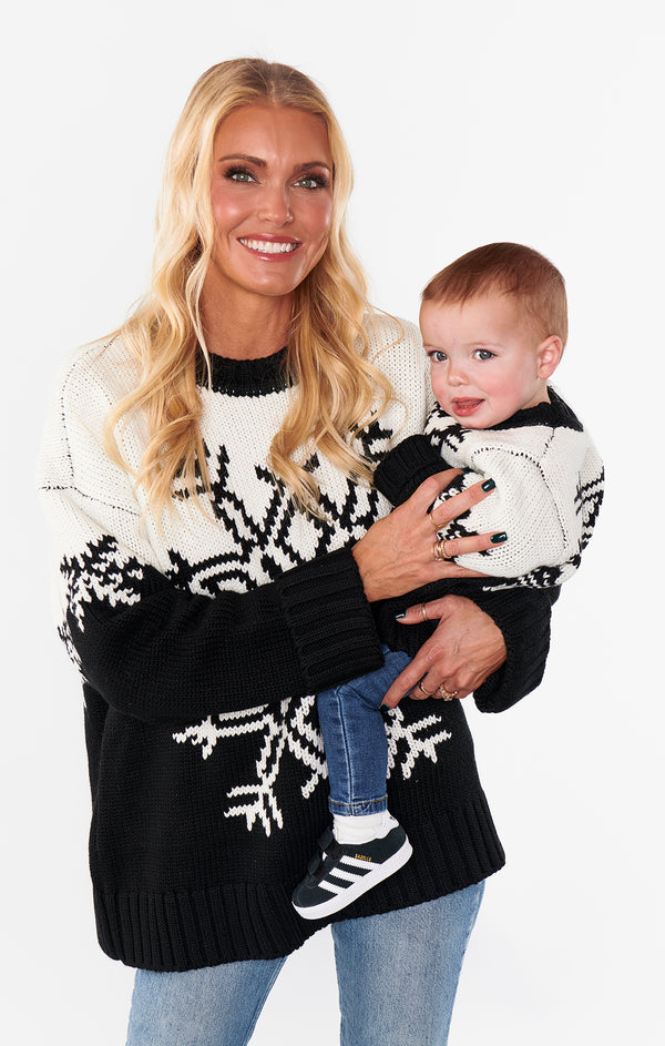 Lil Stowe Sweater ~ Snowflake Knit – Show Me Your Mumu
