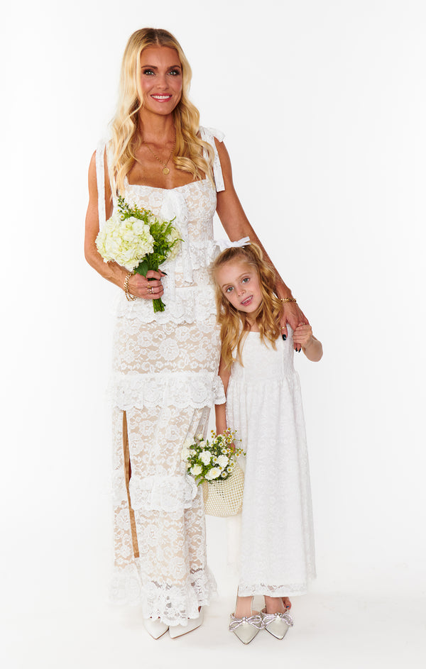 Little Claire Maxi ~ White Forever Lace – Show Me Your Mumu