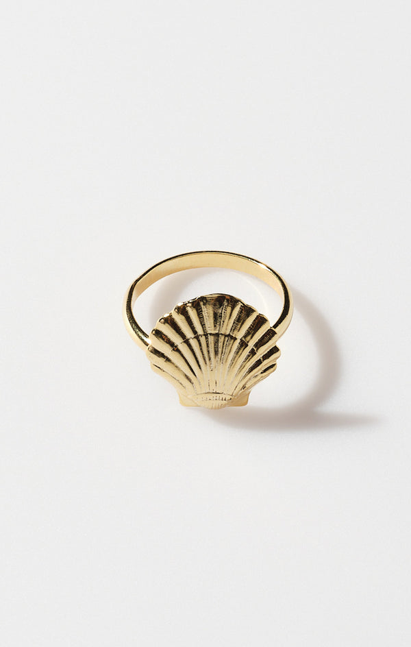 Faithy Jewels Sophie Shell Ring ~ Gold – Show Me Your Mumu