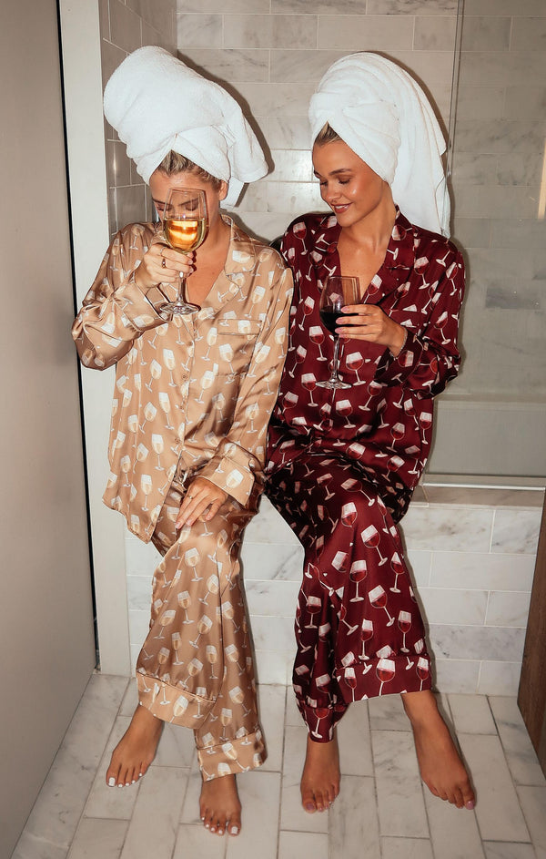 Classic PJ Set ~ White Wine Silky – Show Me Your Mumu