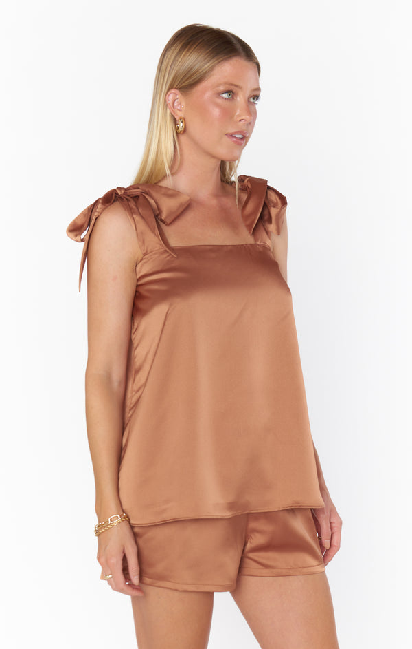 Makeup Tank ~ Copper Luxe Satin – Show Me Your Mumu