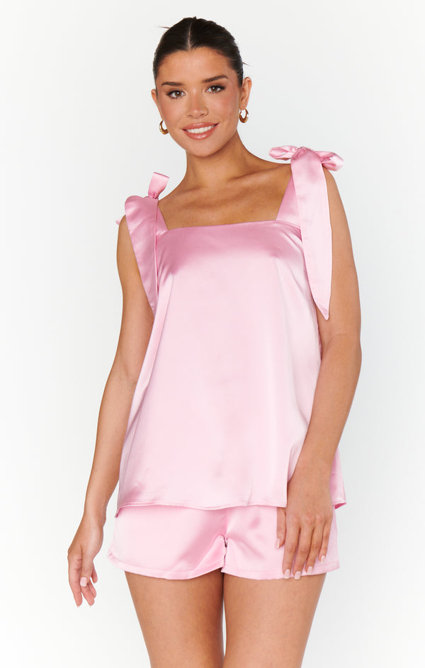 Makeup Tank ~ Light Pink Luxe Satin – Show Me Your Mumu