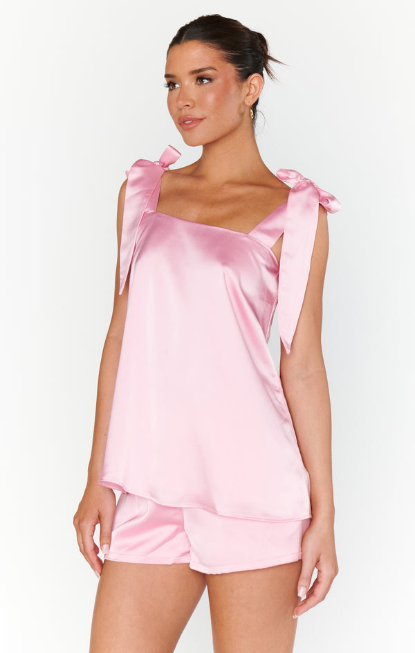 Makeup Tank ~ Light Pink Luxe Satin – Show Me Your Mumu