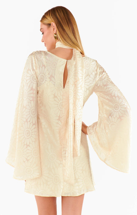 Sarah Mini Dress ~ Cream Daisy Burnout – Show Me Your Mumu