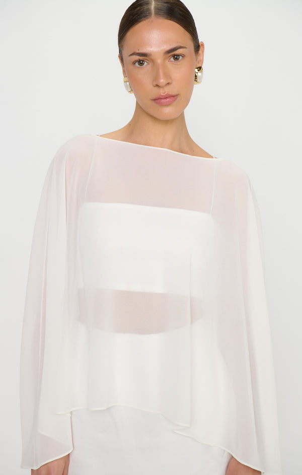 Cherish Cape ~ Wedding Cake Chiffon – Show Me Your Mumu
