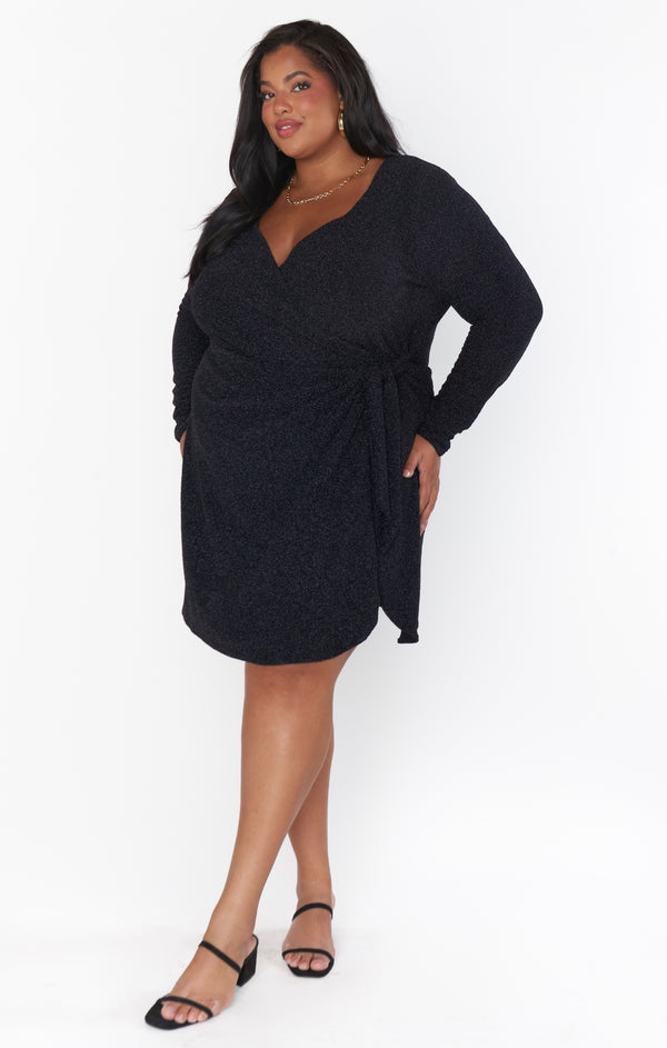 Stage Skort Dress ~ Black Shimmy Shine – Show Me Your Mumu