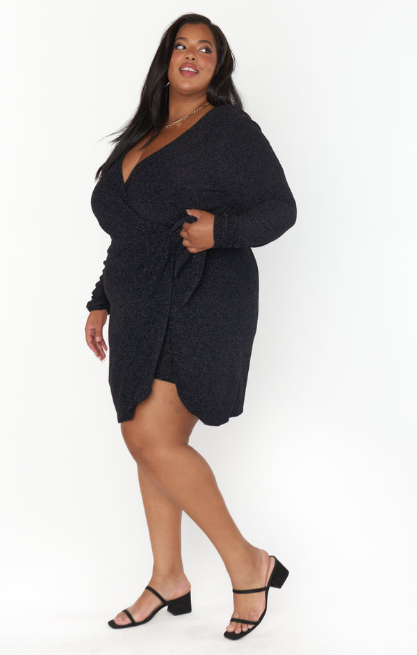 Stage Skort Dress ~ Black Shimmy Shine – Show Me Your Mumu