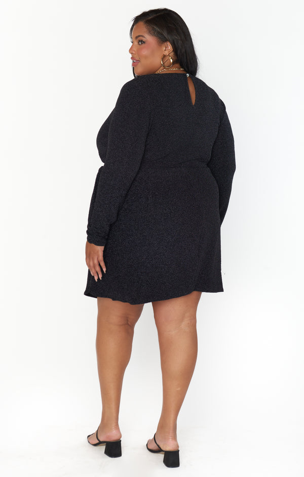 Stage Skort Dress ~ Black Shimmy Shine – Show Me Your Mumu