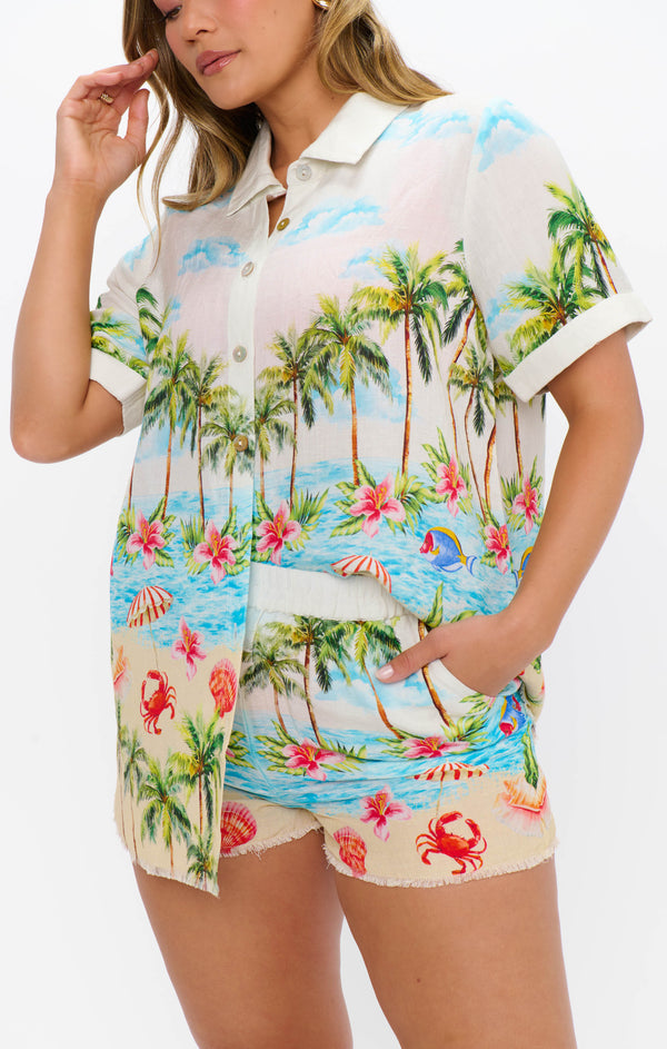Port Button Down ~ Island Life – Show Me Your Mumu