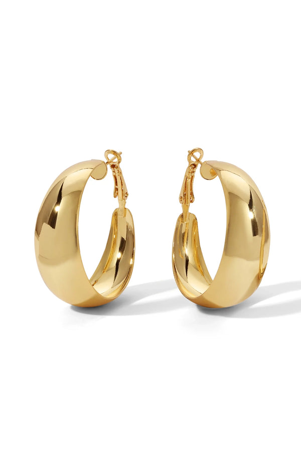 Vanessa Mooney The Luna Hoop Earrings ~ Gold – Show Me Your Mumu