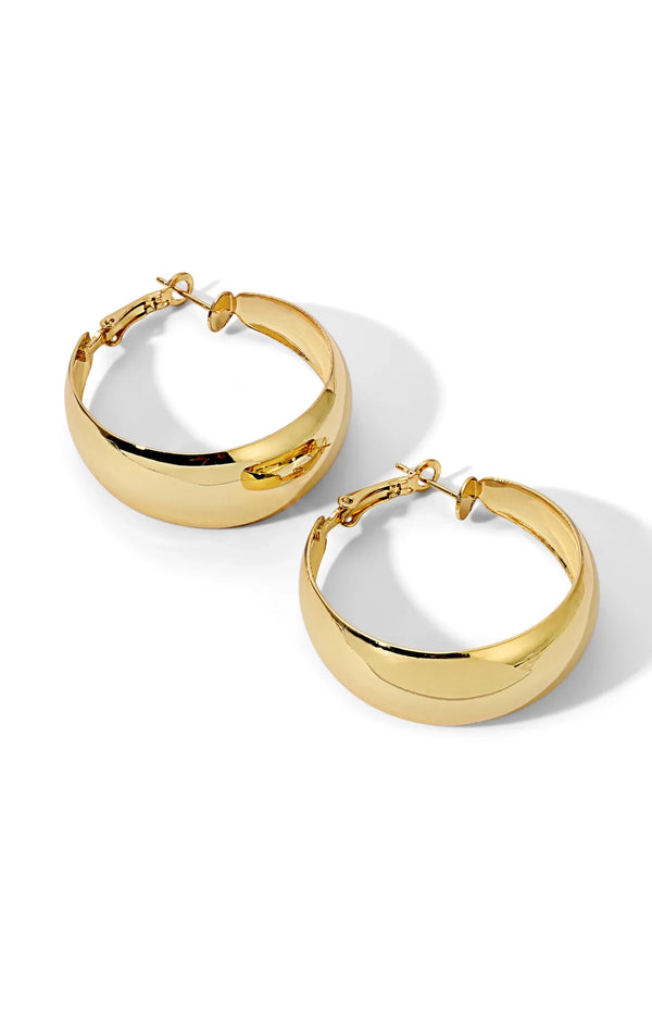Vanessa Mooney The Luna Hoop Earrings ~ Gold – Show Me Your Mumu