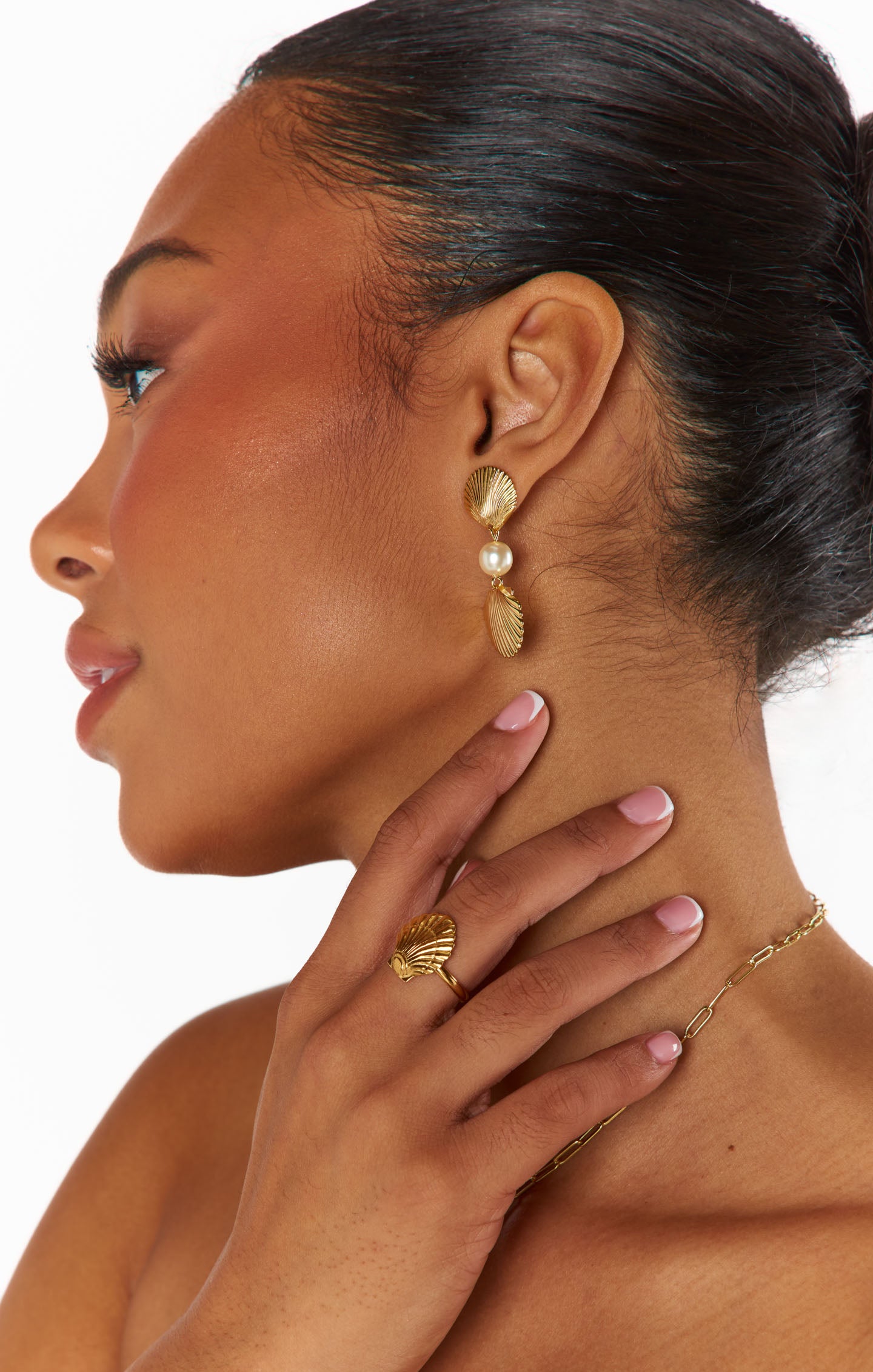 Faithy Jewels Sophie Shell Ring ~ Gold – Show Me Your Mumu