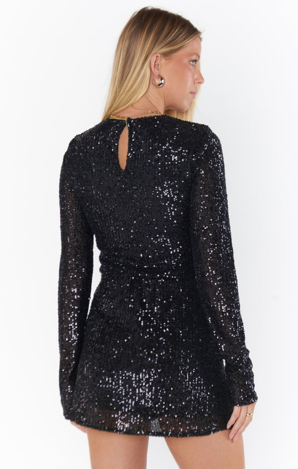 All Night Skort ~ Midnight Glitz Sequins – Show Me Your Mumu