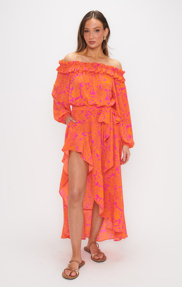 Bobbi Maxi Dress ~ Fuchsia Shells Pebble – Show Me Your Mumu