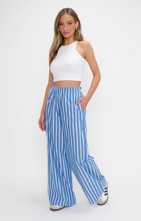 Max Boxer Pants ~ Coastal Blue Stripe – Show Me Your Mumu