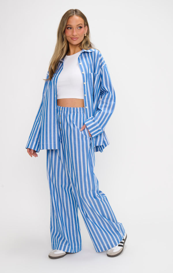 Max Boxer Pants ~ Coastal Blue Stripe – Show Me Your Mumu