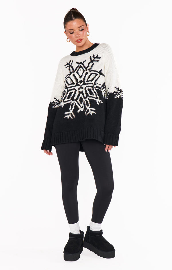 Stowe Sweater ~ Snowflake Knit – Show Me Your Mumu