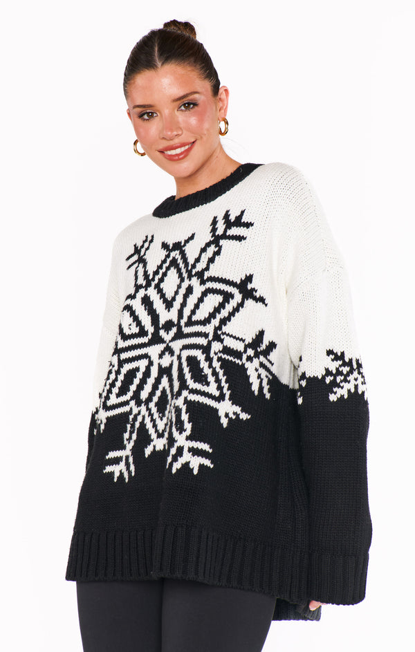 Stowe Sweater ~ Snowflake Knit – Show Me Your Mumu