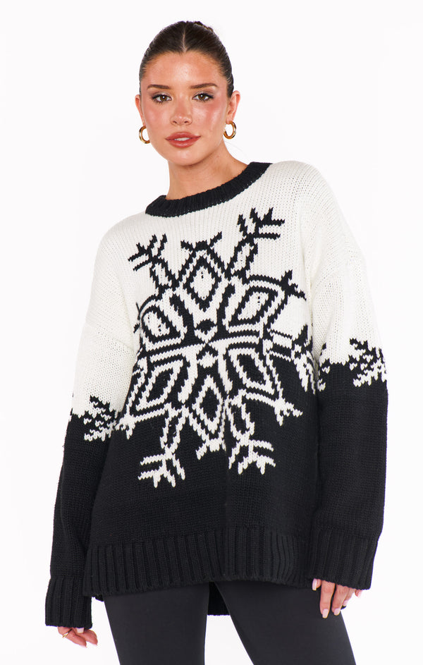 Stowe Sweater ~ Snowflake Knit – Show Me Your Mumu