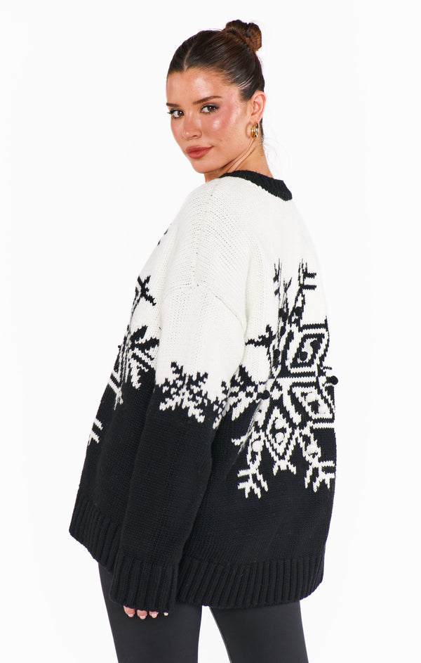 Stowe Sweater ~ Snowflake Knit – Show Me Your Mumu