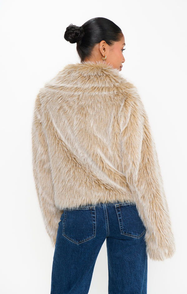 Park City Jacket ~ Cedar Brown Faux Fur – Show Me Your Mumu