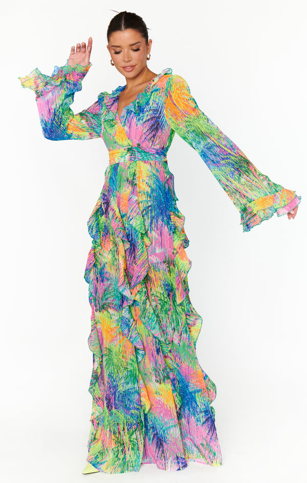Jenny Ruffle Maxi Dress ~ Everhart Palms – Show Me Your Mumu