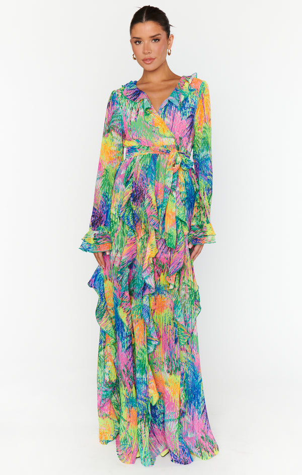 Jenny Ruffle Maxi Dress ~ Everhart Palms – Show Me Your Mumu