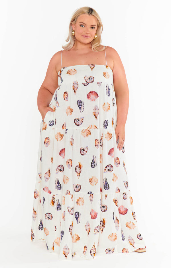 Long Weekend Maxi Dress ~ Shell Linen – Show Me Your Mumu