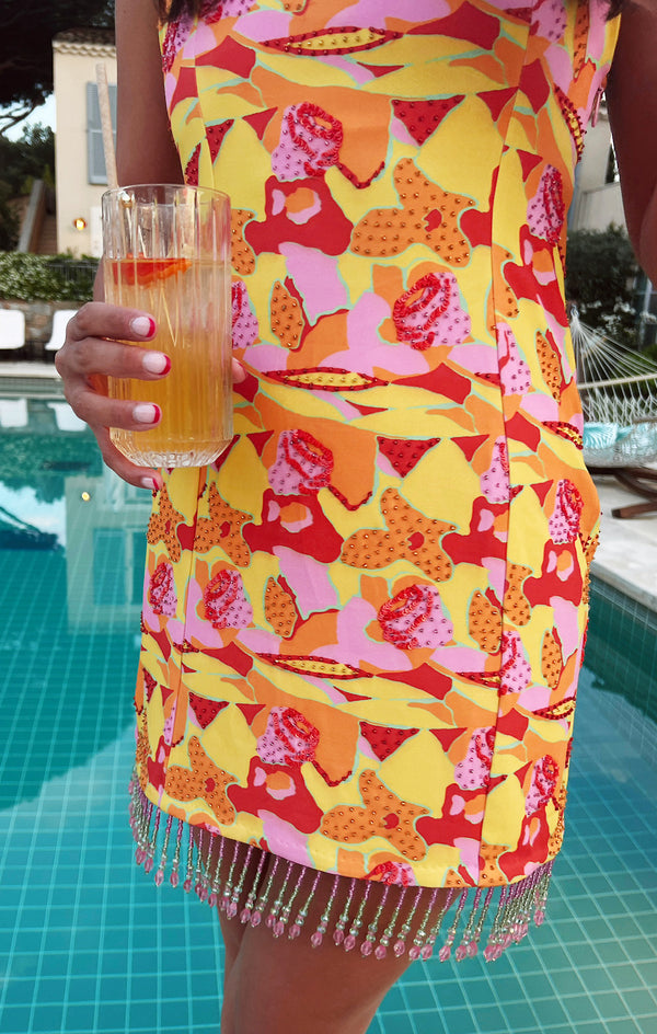 Samba Mini Dress ~ Havana Beaded Sequins – Show Me Your Mumu