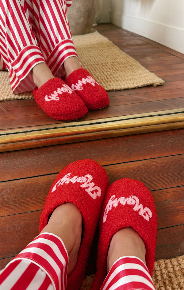 Merry Slippers ~ Red – Show Me Your Mumu