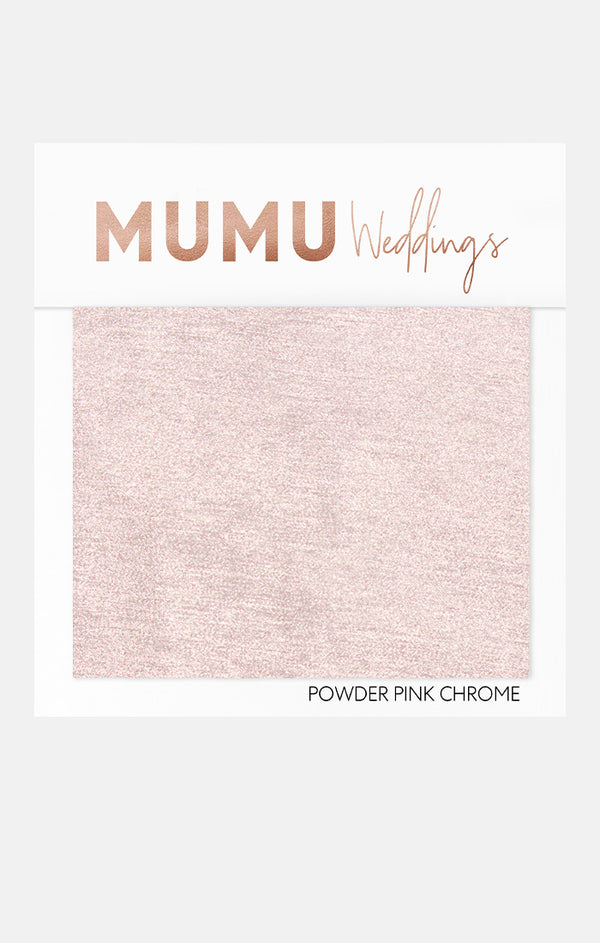 Bridesmaid Fabric Swatch ~ Powder Pink Chrome – Show Me Your Mumu