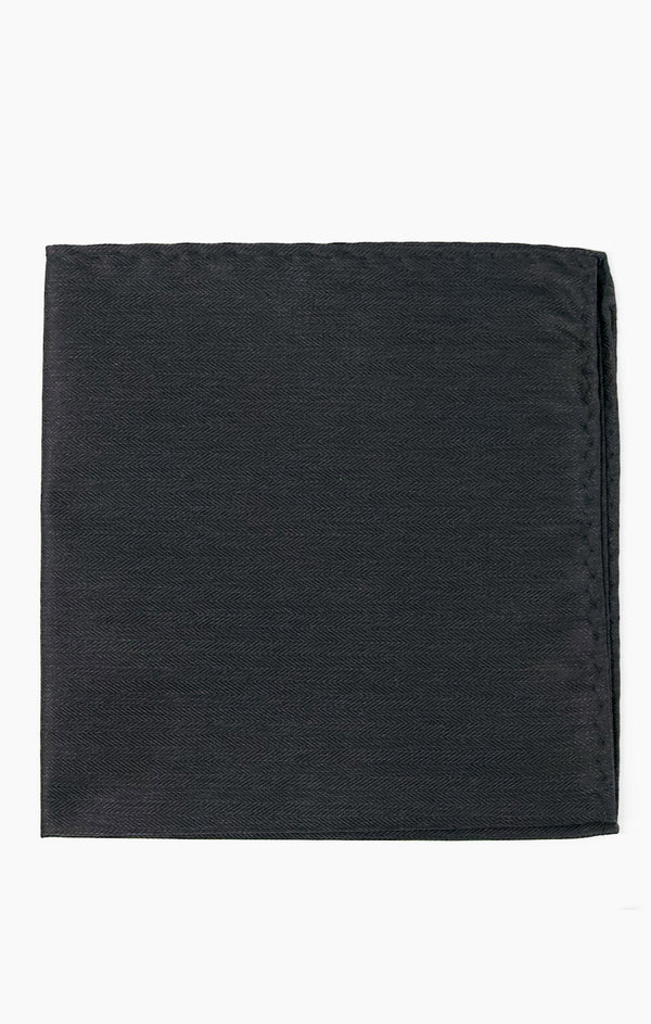 Sam Pocket Square ~ Black Solid – Show Me Your Mumu