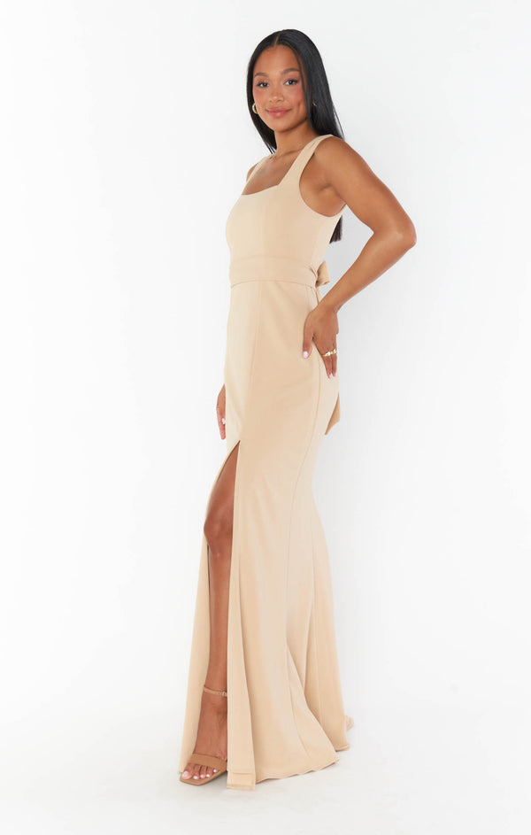 Paris Gown ~ Champagne Stretch – Show Me Your Mumu