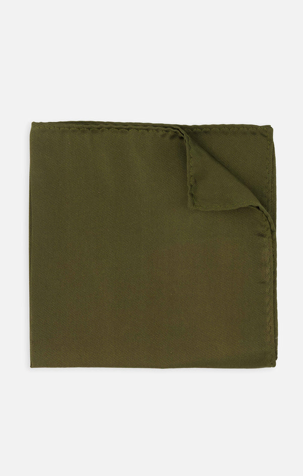 Sam Pocket Square ~ Rich Olive Solid – Show Me Your Mumu